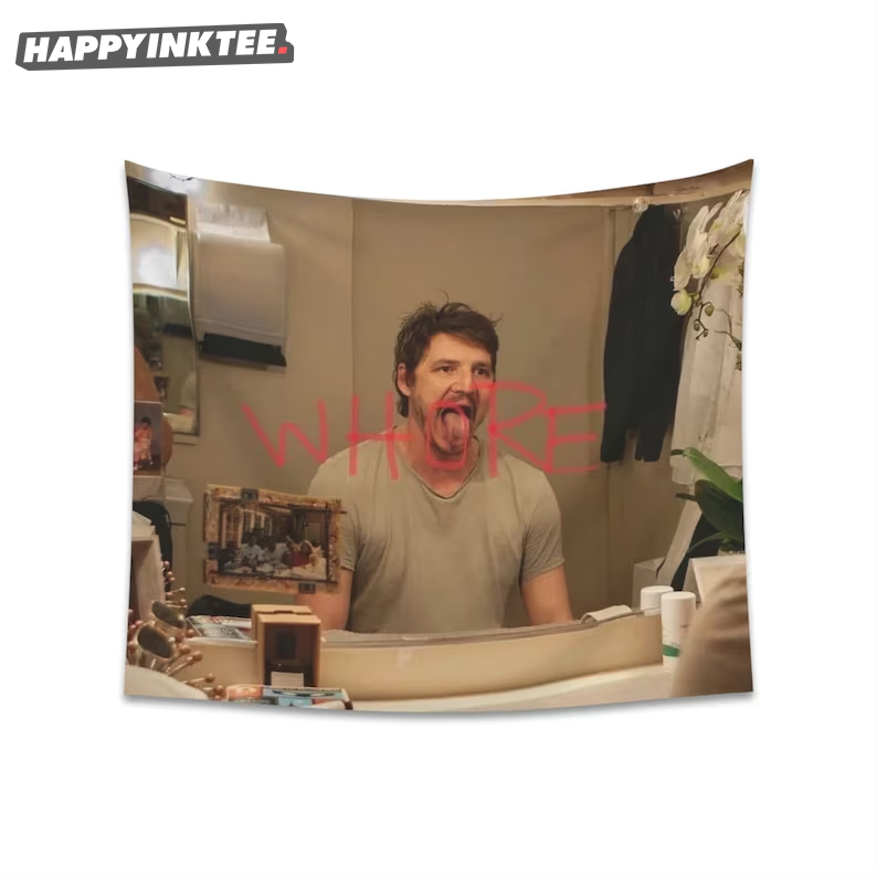 Pedro Pascal Meme Funny Wall Hanging Tapestry
