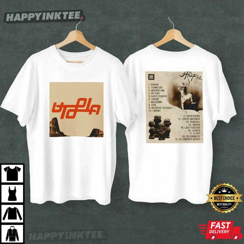 Travis Scott Utopia Tracklist T-Shirt