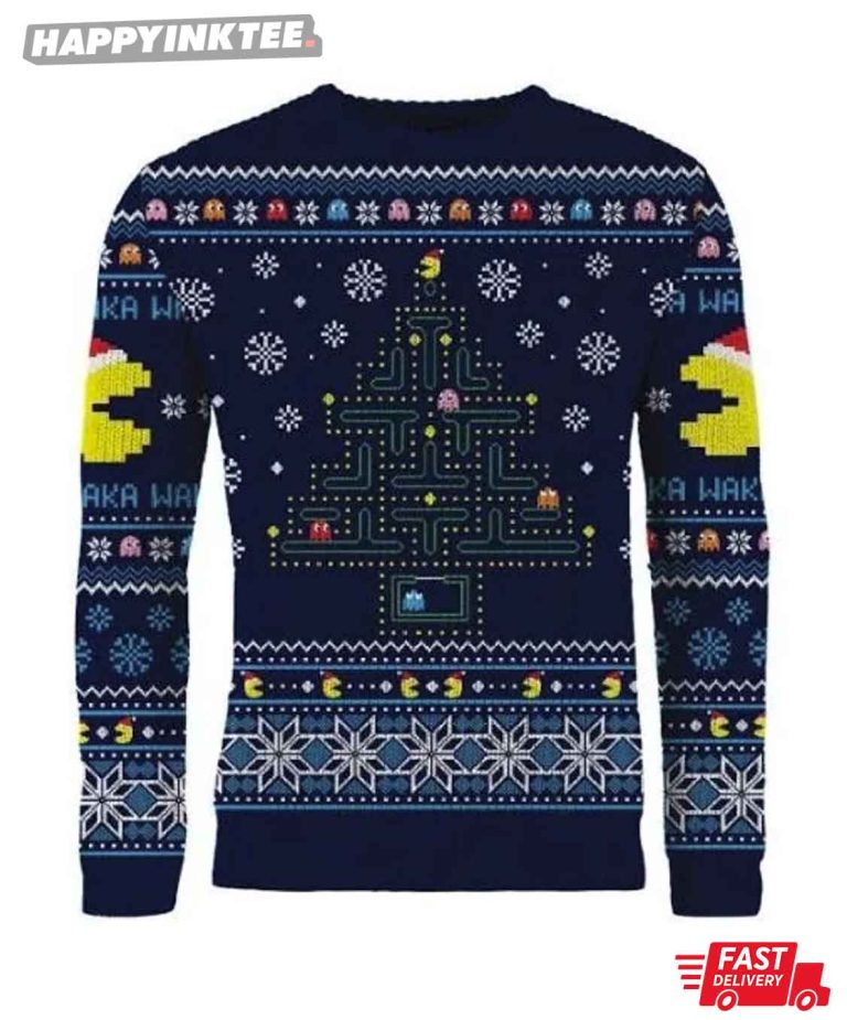 Pac Man Christmas Jumper Ugly Sweater