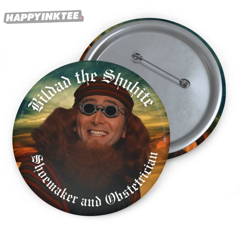 Bildad the Shuhite Good Omens 2 Pin Button