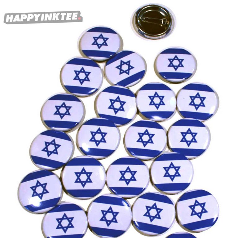 Israel Flag Pin Button