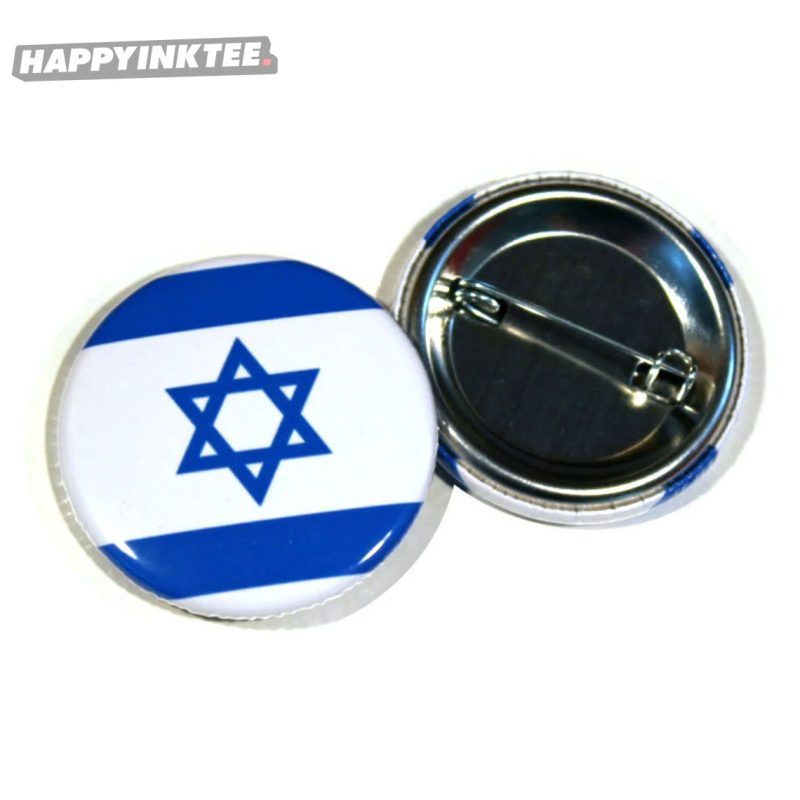 Israel Flag Pin Button