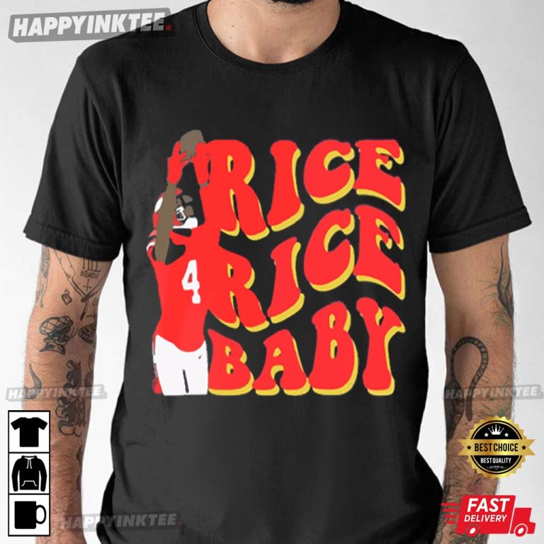 Rashee Rice Rice Rice Baby Kansas City Chiefs T-Shirt