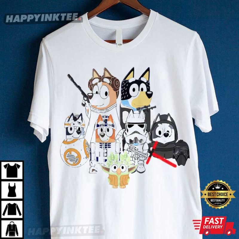 Bluey x Star War T-Shirt