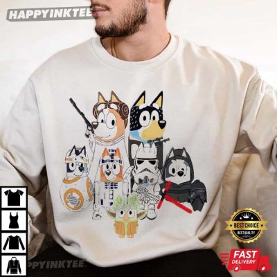 Bluey x Star War T-Shirt