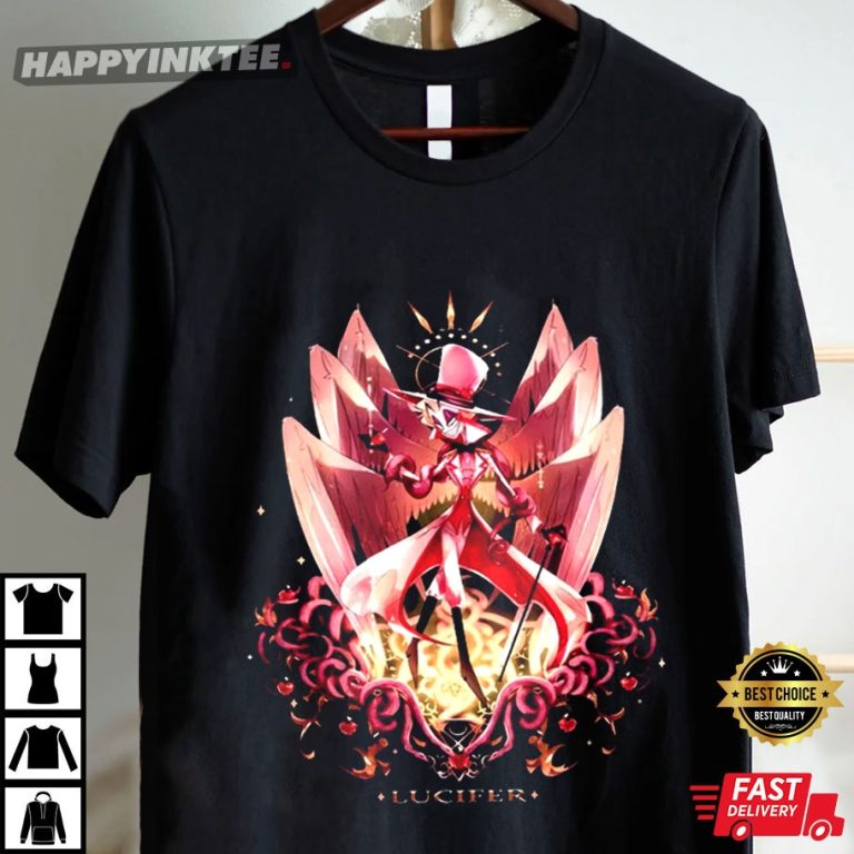 Lucifer Morningstar the Satan Hazbin Hotel Merch T-Shirt