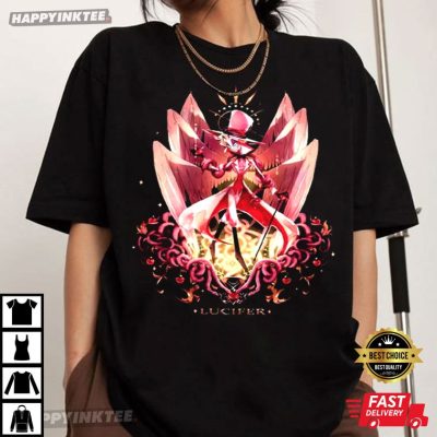 Lucifer Morningstar the Satan Hazbin Hotel Merch T-Shirt