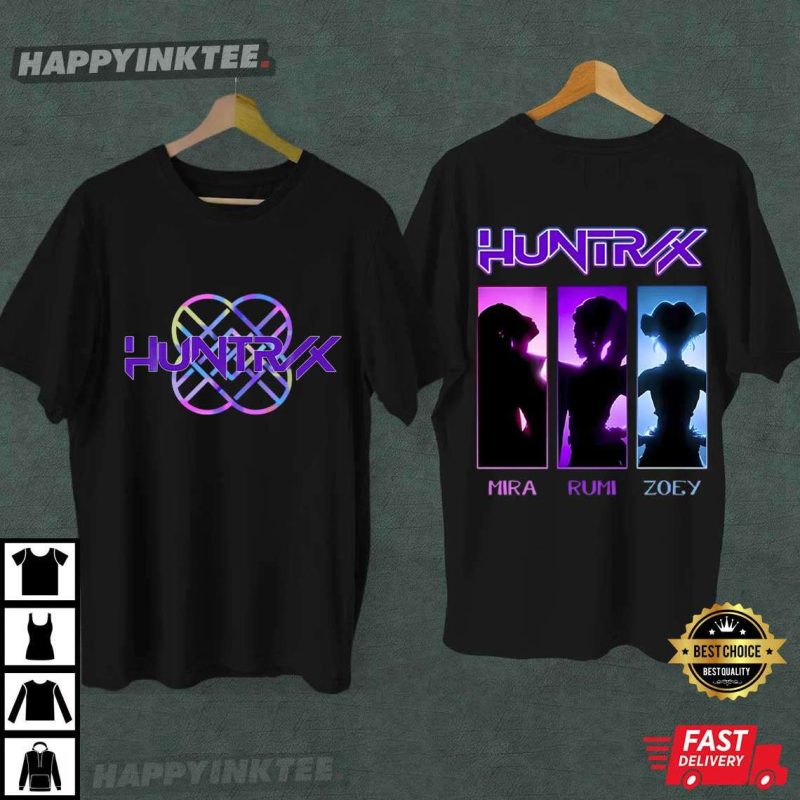 Huntrix Kpop Demon Hunters Fan Merch T-Shirt
