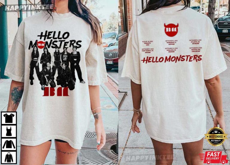 Babymonster Hello Monsters World Tour In US Merch T-Shirt