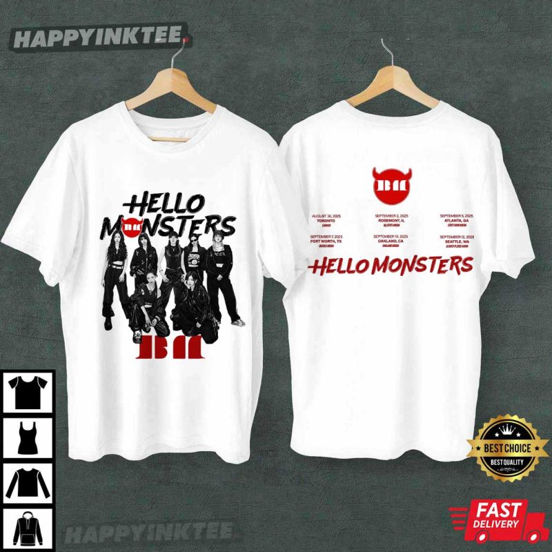 Babymonster Hello Monsters World Tour In US Merch T-Shirt