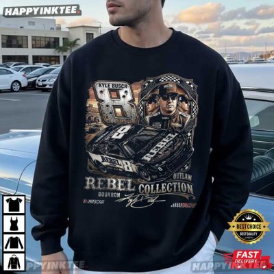Kyle Busch Rebel Collection Rip Rowdy Nascar Tribute T-Shirt